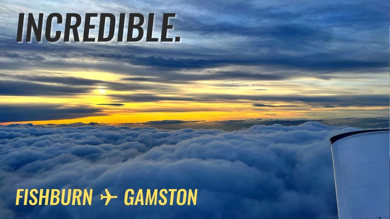 Absolutely INCREDIBLE Sunset Flight! Flying Fishburn to Gamston - YouTube