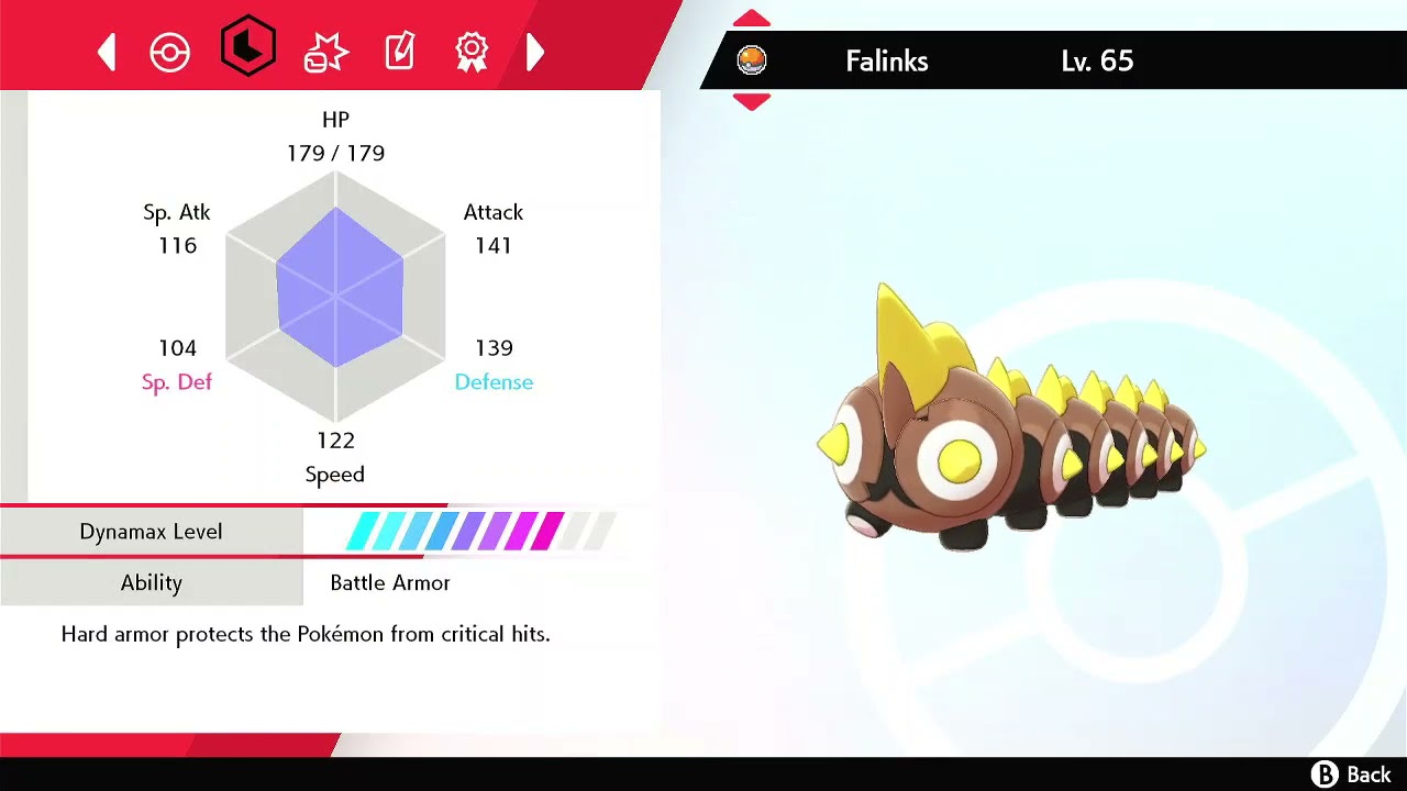 Shiny Falinks in Pokemon Sword Dynamax Adventure - YouTube