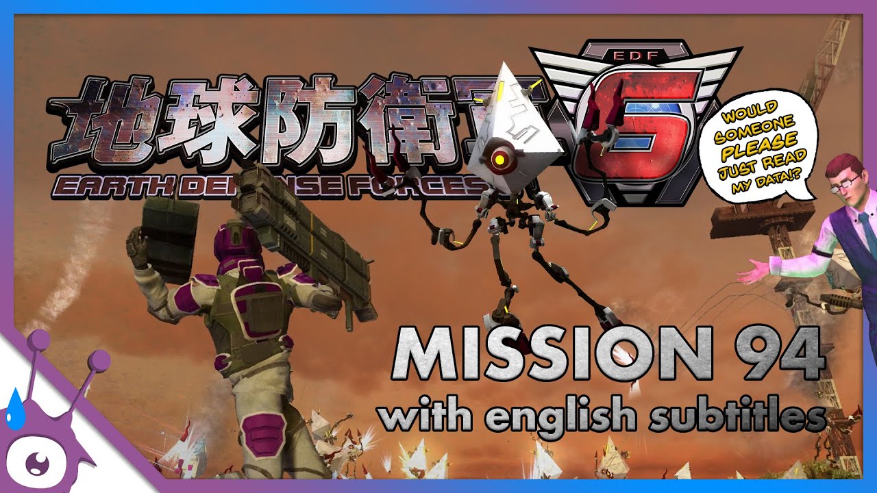 Earth Defense Force 6 - Mission 94 (English Subtitles) - Machine Corps ...