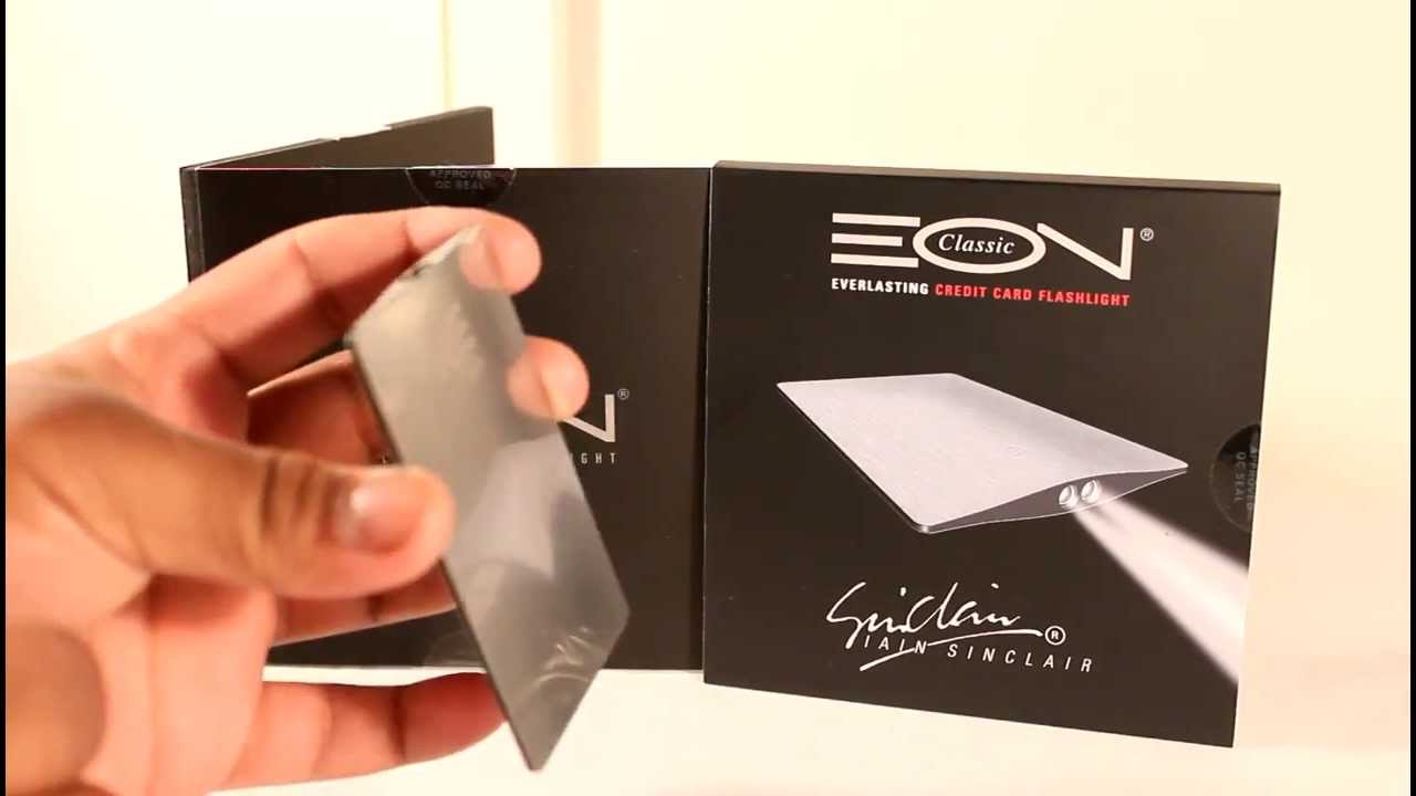 Фонарик-кредитка «Iain Sinclair EON Classic» - YouTube