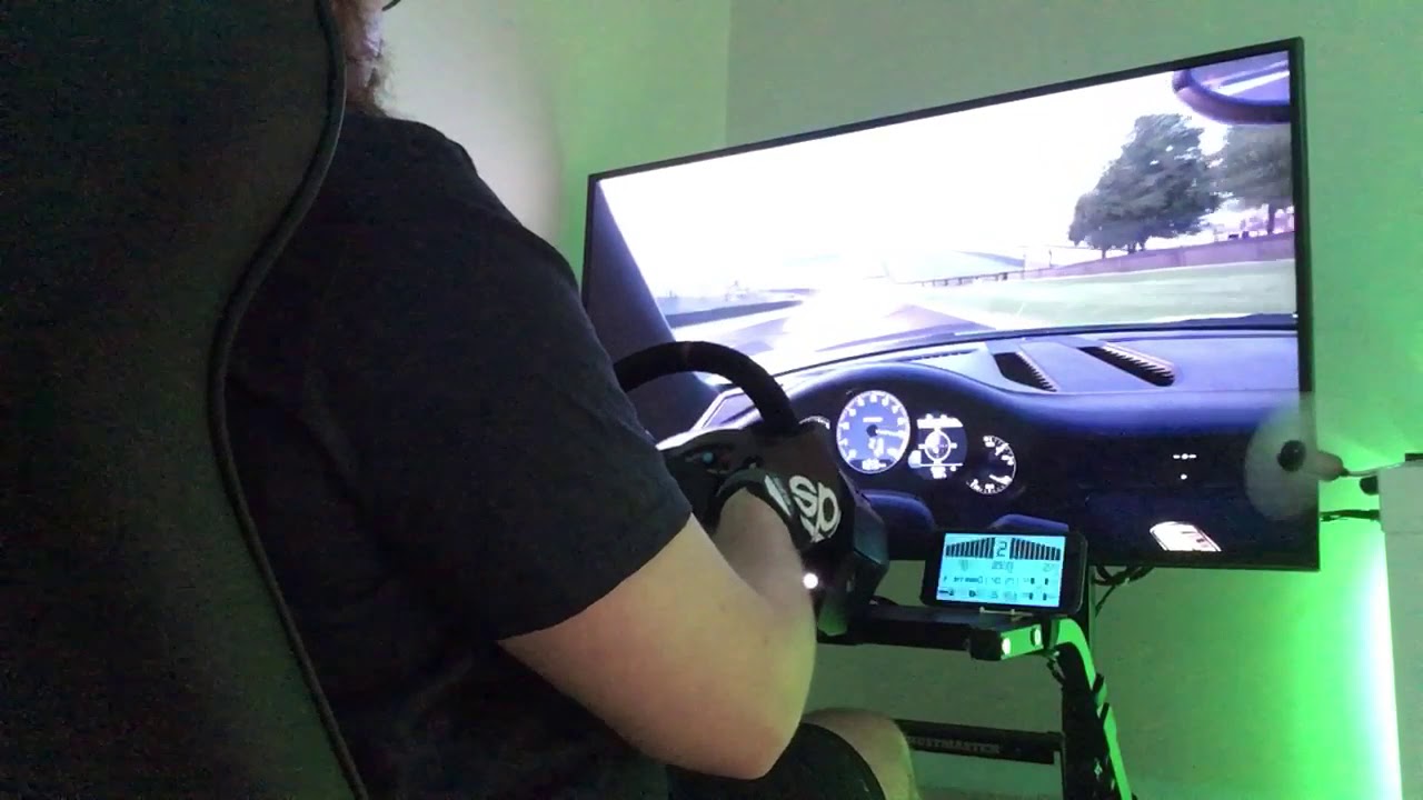 GT Omega Art racing simulator rig with XL rs seat - YouTube