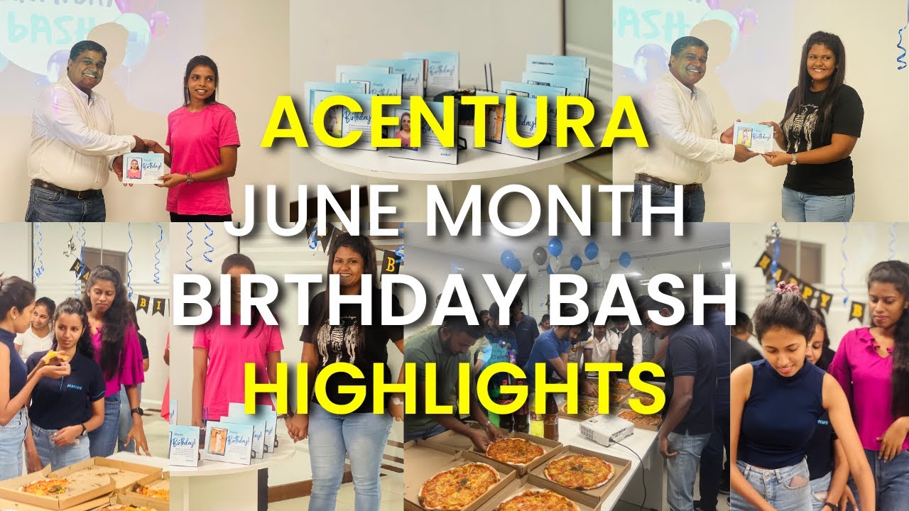 Acentura June Month Birthday Bash Highlights! - YouTube