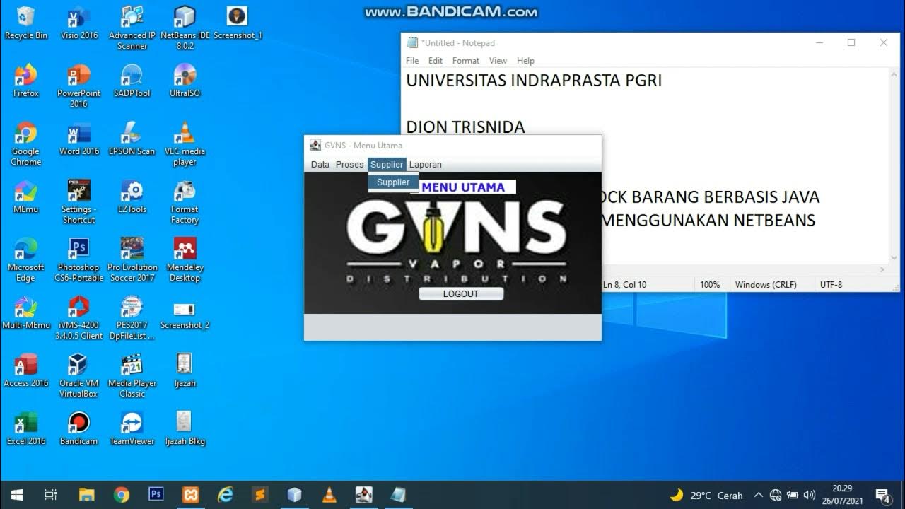 SISTEM MONITORING STOCK BARANG BERBASIS JAVA MENGGUNAKAN NETBEANS DAN ...