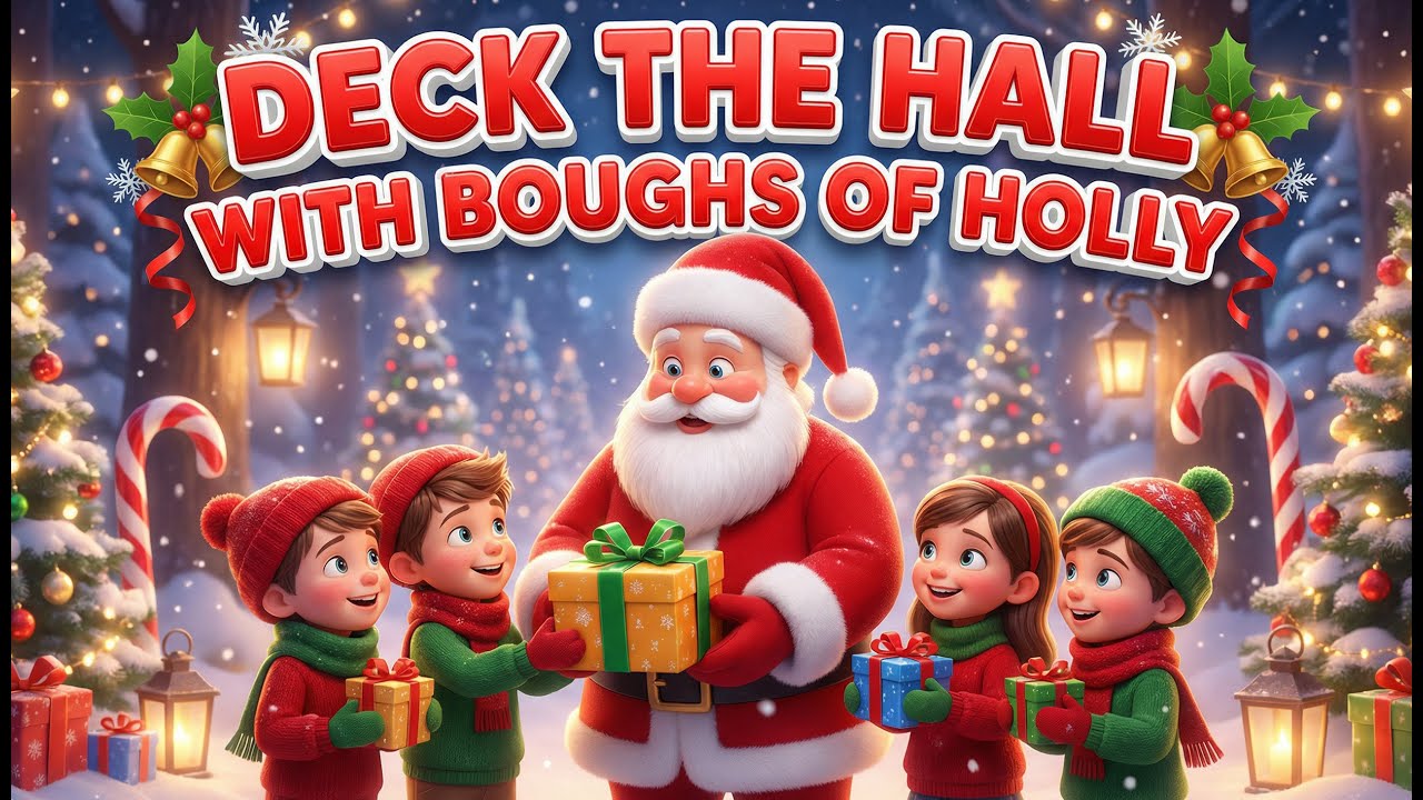 Deck the Halls 🎄 Christmas Song for Kids | Merry Christmas🎅 - YouTube