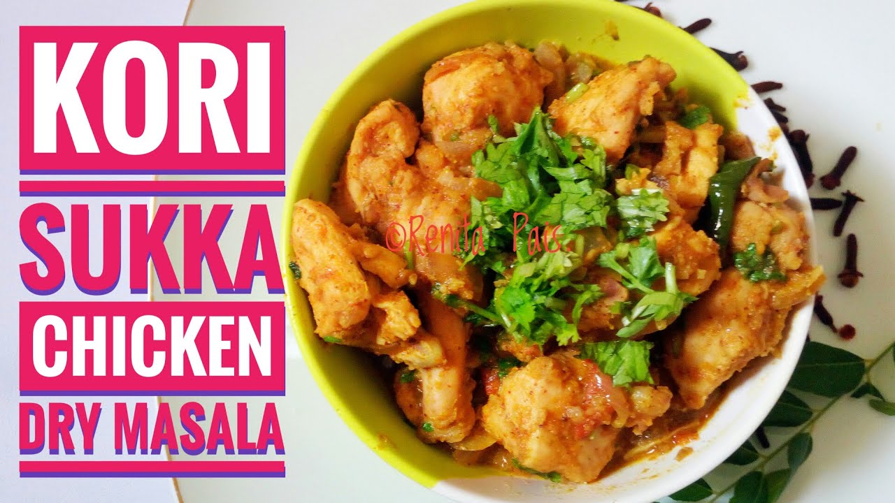 Mangalorean Chicken Sukka/kori sukka/ Chicken Dry Masala/ mangalorean ...