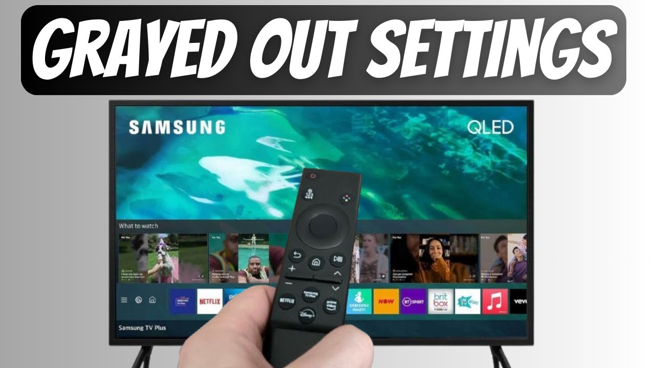 SOLUTION for Grayed Out Settings Menus on Samsung Smart TV! - YouTube
