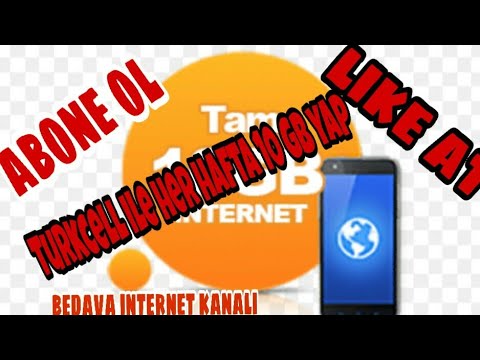Turkcell bedava internet her hafta 10 gb yap(KANITLI!!) GÜNCEL 2018