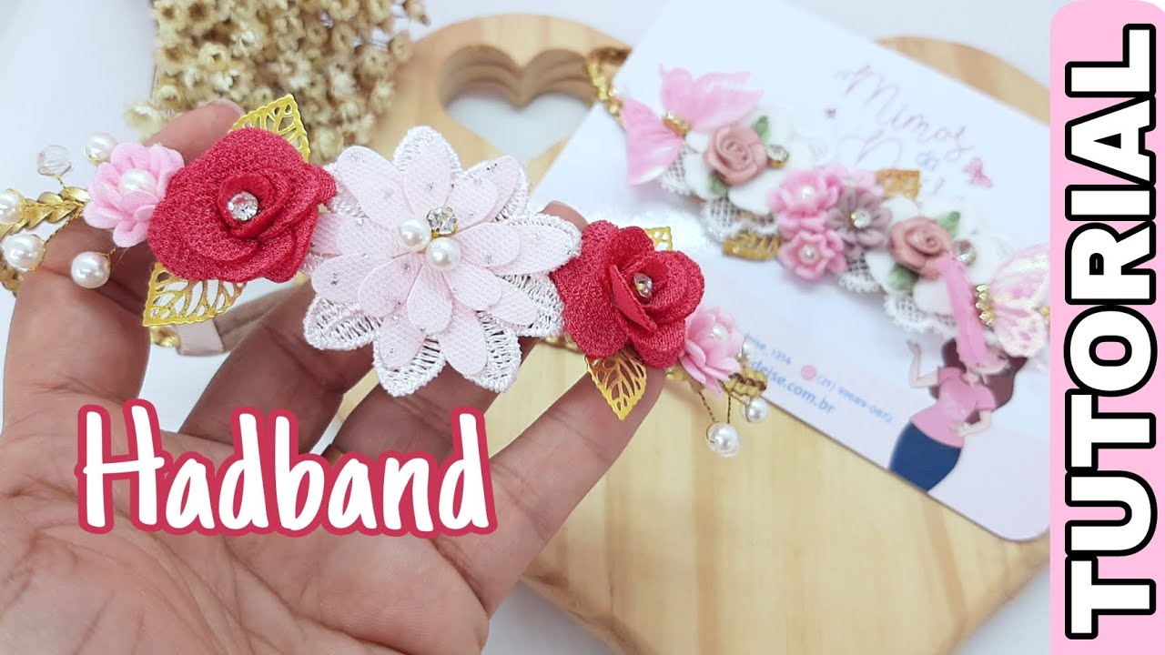 DIY HADBAND LUXO - Para bebê - Newborn - tutorial - YouTube