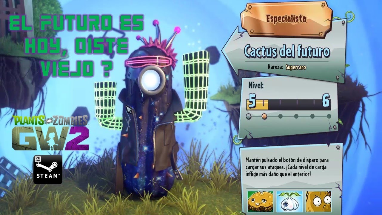 Plants vs Zombies Garden Warfare 2 (#23) - Cactus del Futuro. - YouTube