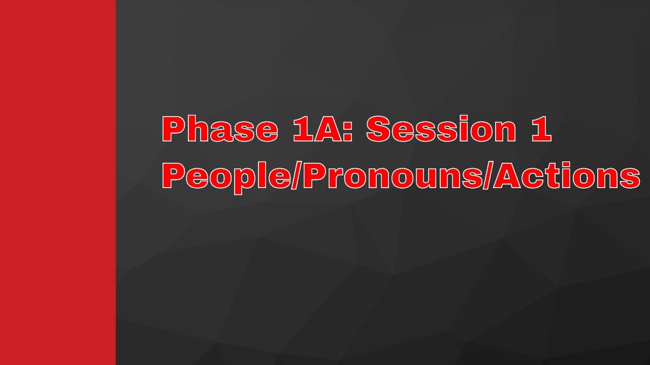 Growing Participator Approach: Phase 1A Session 1 - YouTube