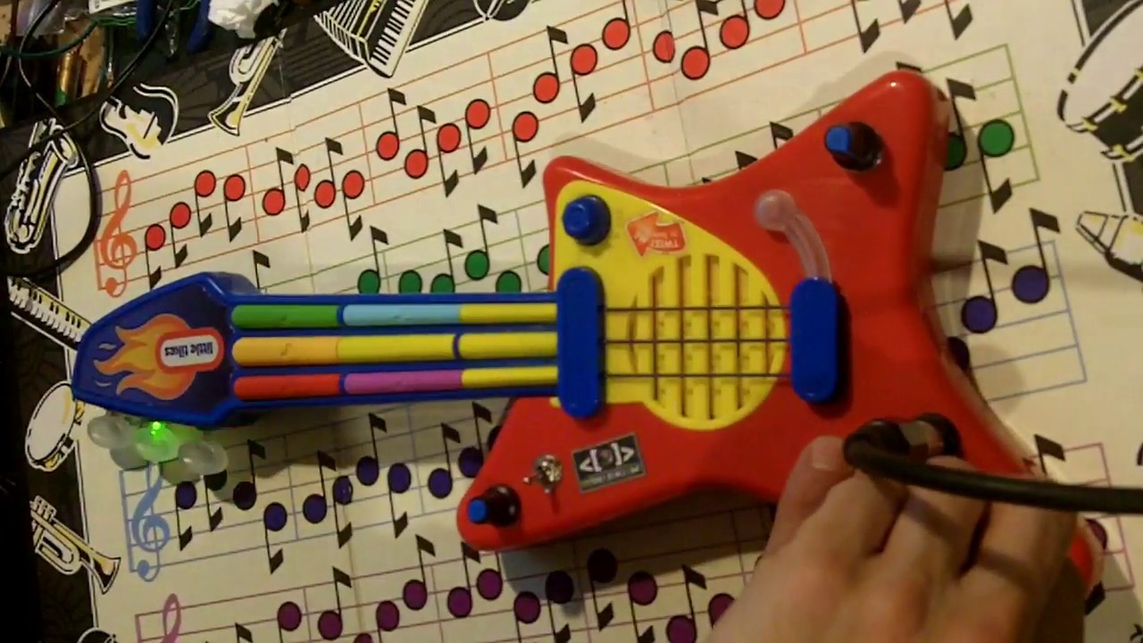 Circuit Bent Little Tykes toy Guitar by Psychiceyeclix - YouTube