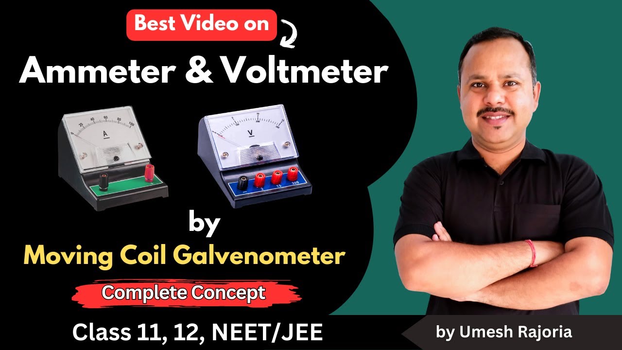 Ammeter and Voltmeter by Galvanometer | Magnetic effect of current | 12 ...