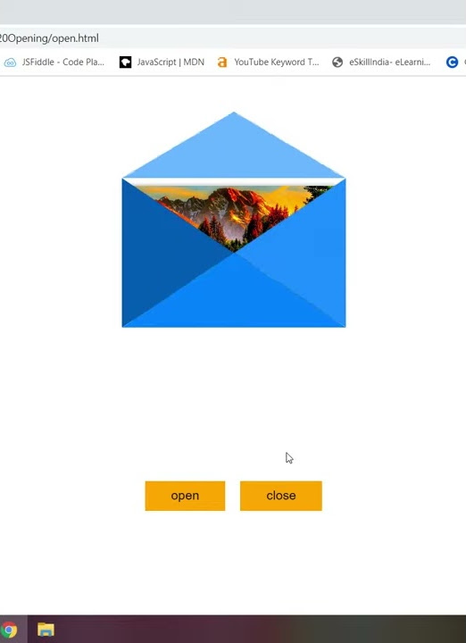 Envelope Opening 3D Transformation In CSS & JS with Source Code | 100 days CSS Challenge | # ...