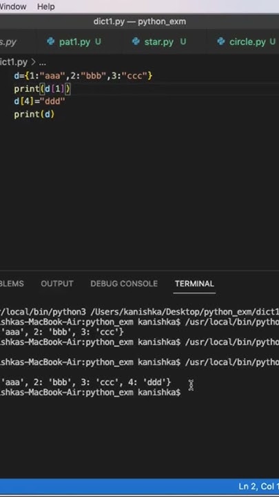 Dictionary in python (data science) - YouTube