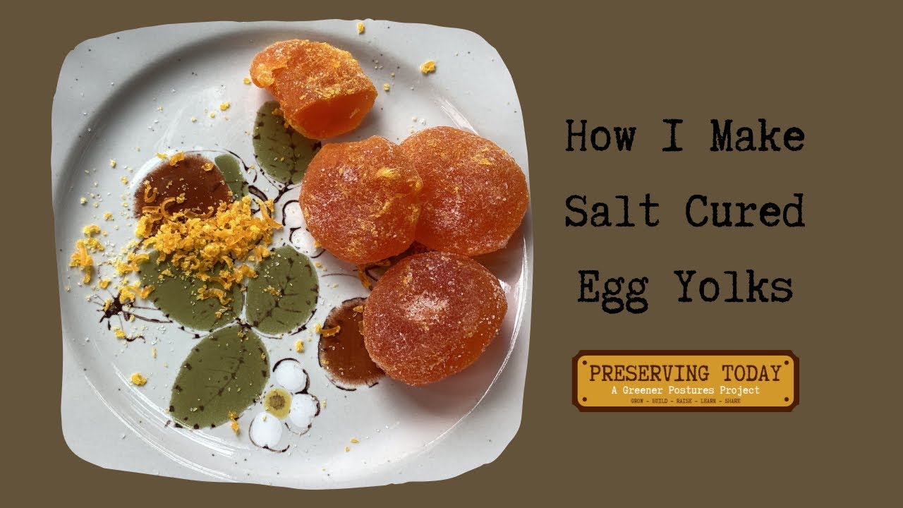 How I Make Salt Cured Egg Yolk - YouTube