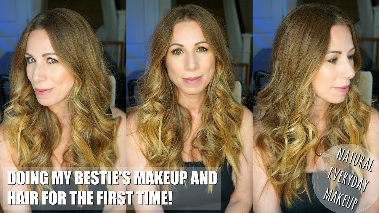 Everyday Makeup Tutorial & Beachy Waves Hair - YouTube