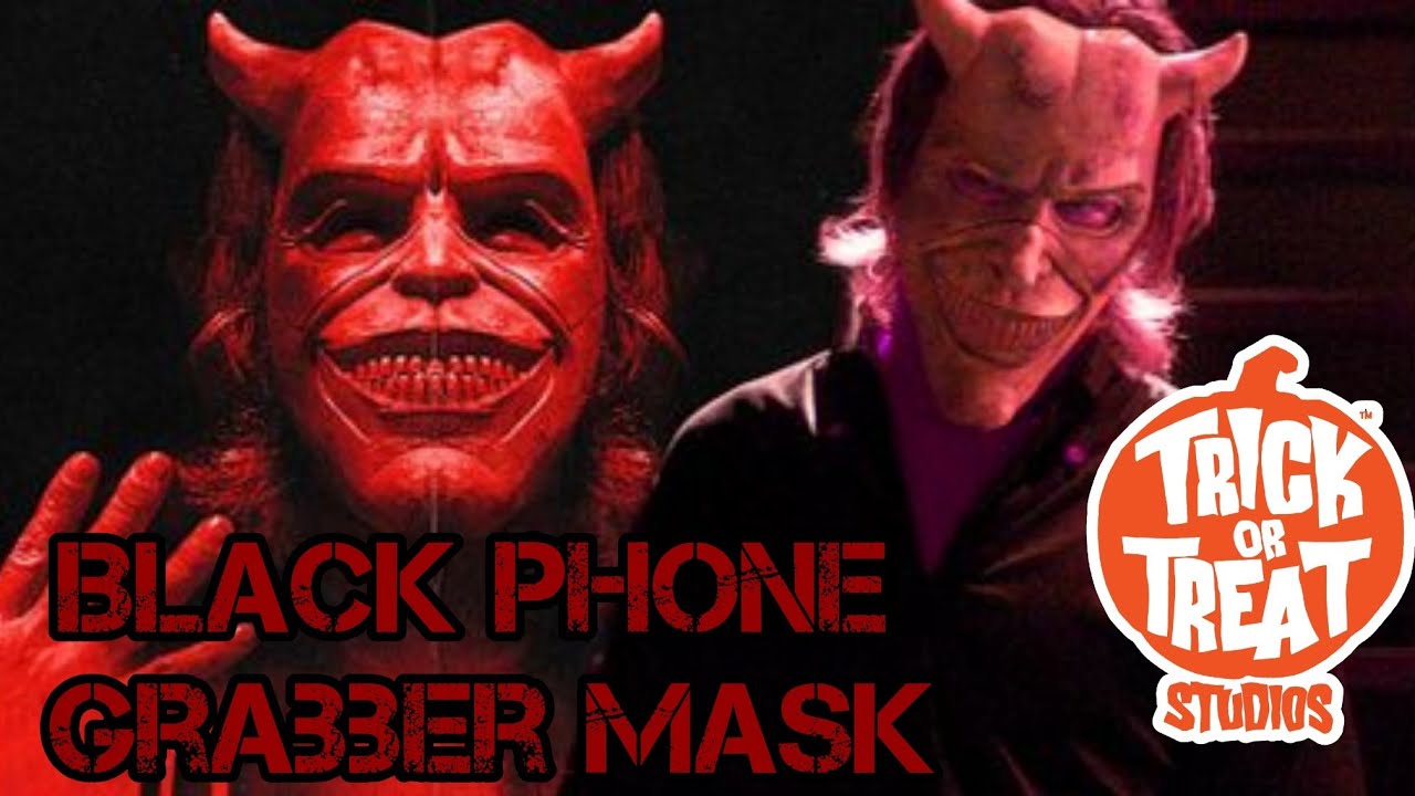 Black Phone Grabber Mask by Trick or Treat Studios - YouTube