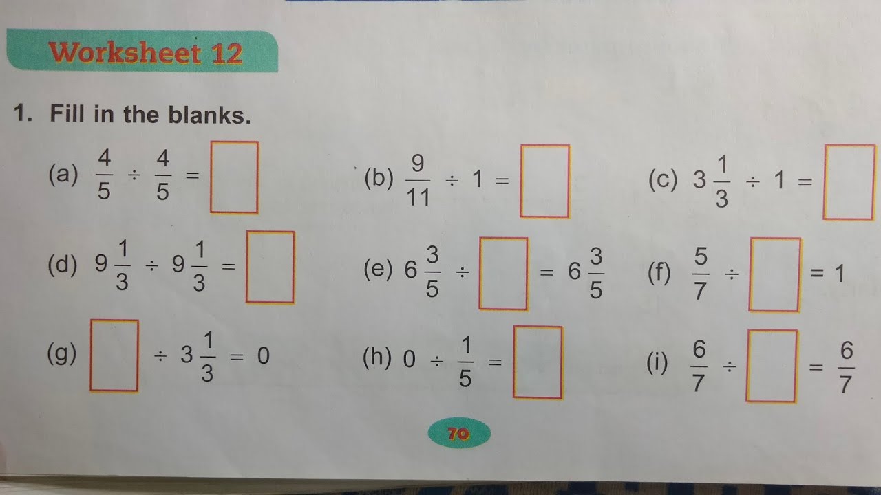 math class 5 chapter 4 worksheet 12 dav public school // math class 5 ...