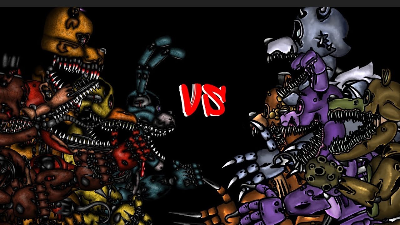 Nightmare animatronic's #VS Twisted animatronic's | Animatronic's fight ...