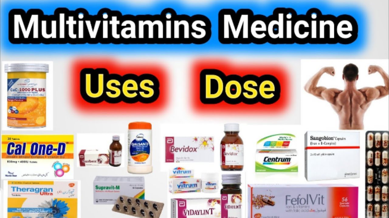 All Multivitamins Medicines Name Dose & Their Uses // Medical Basic ...