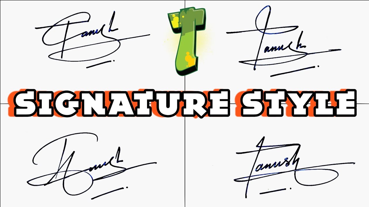 Unique name Signature | T Signature Style | #signature #signaturestyle ...