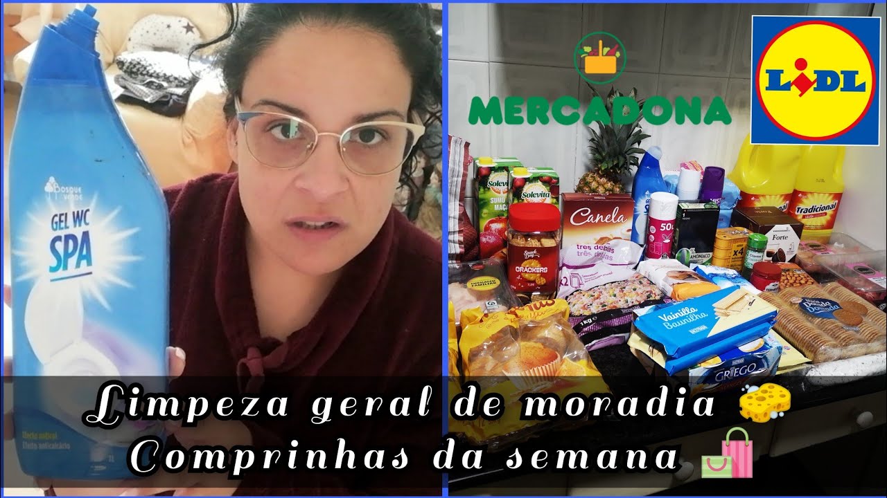 Limpeza geral de moradia 🧽 Comprinhas da semana 🛍️ // Andreia Filipa ...