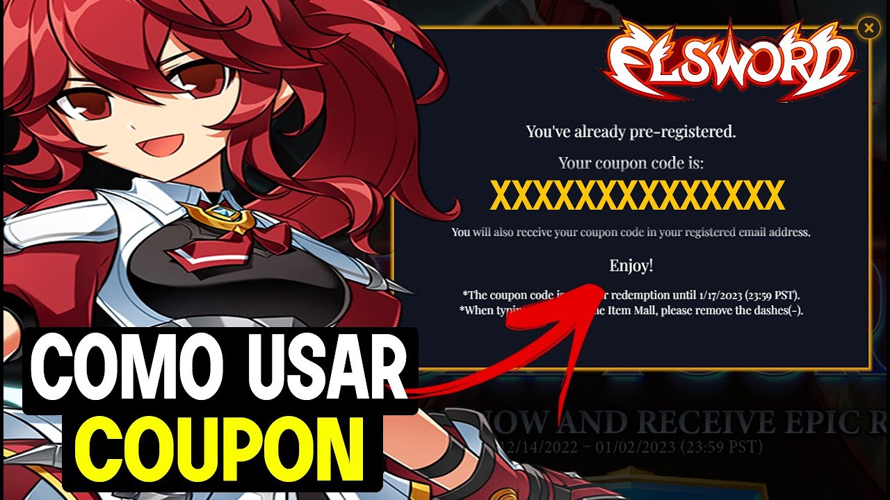 [ELSWORD] - COMO UTILIZAR O COUPON DE PRE-REGISTRO NO ELSWORD INT/NA - YouTube