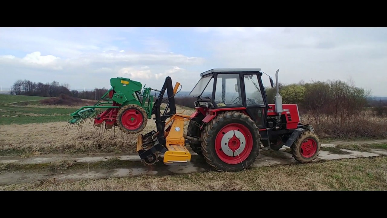 LTZ 55A LEDA + agregat uprawowo-siewny aktywny 2m - YouTube