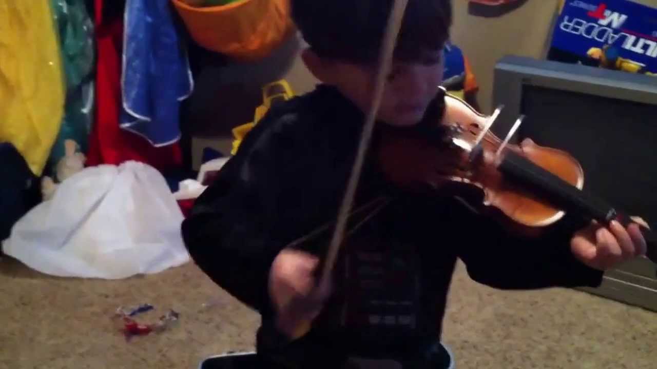 Straight bow practice - YouTube