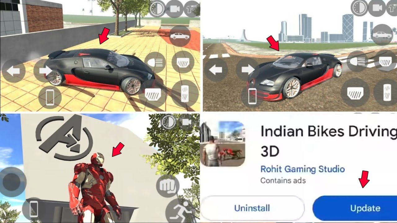 New Bugatti Chiron Car Cheat Code 🤑|Indian bike driving 3d|।new update ...