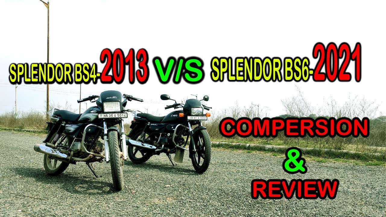 Splendor Plus 2013 V/S 2021 bs6 Compression and Review || which model ...