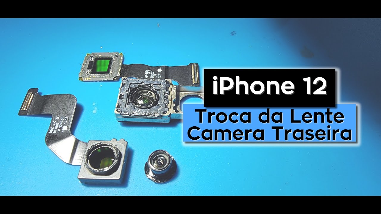 Trocando a lente da câmera traseira iPhone 12 - Changing the iPhone 12 ...