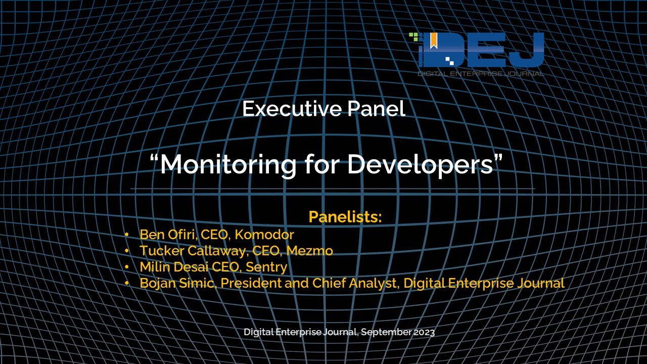 Executive panel podcast - "Monitoring for Developers" - YouTube