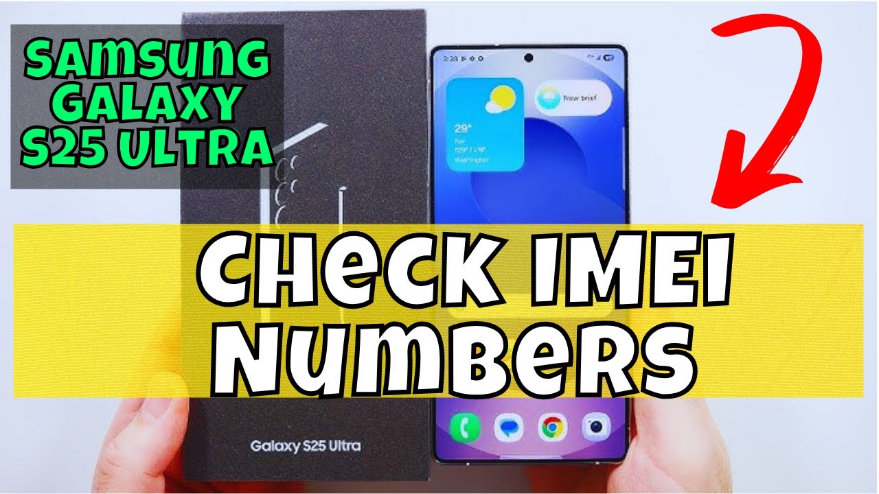 How to Check IMEI Numbers of Samsung Galaxy S25 Ultra #new - YouTube