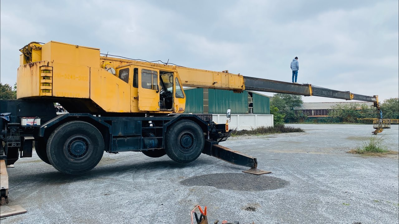 Kobecoo self-propelled crane operation test - TRUCK365 - YouTube