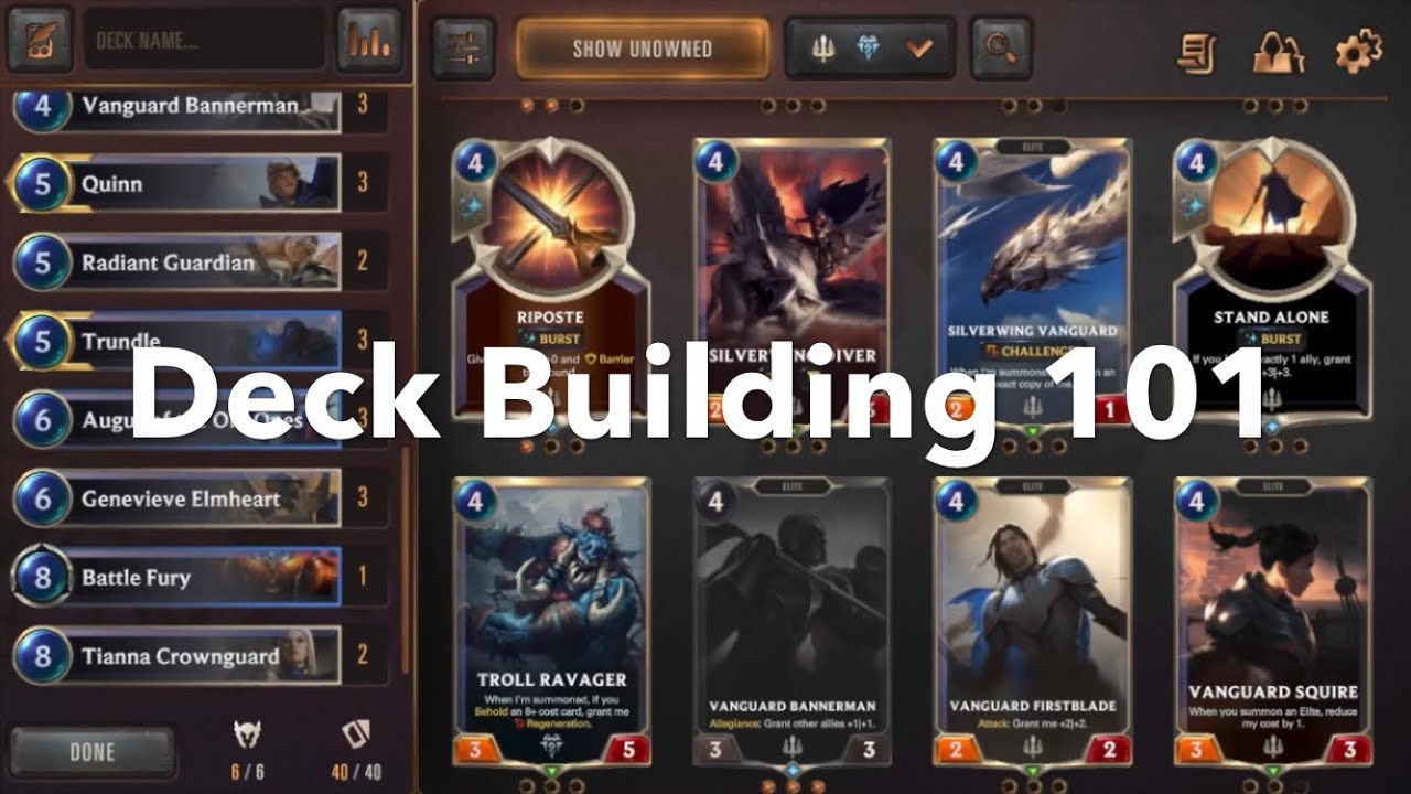 Deck Building | Legends of Runeterra - YouTube