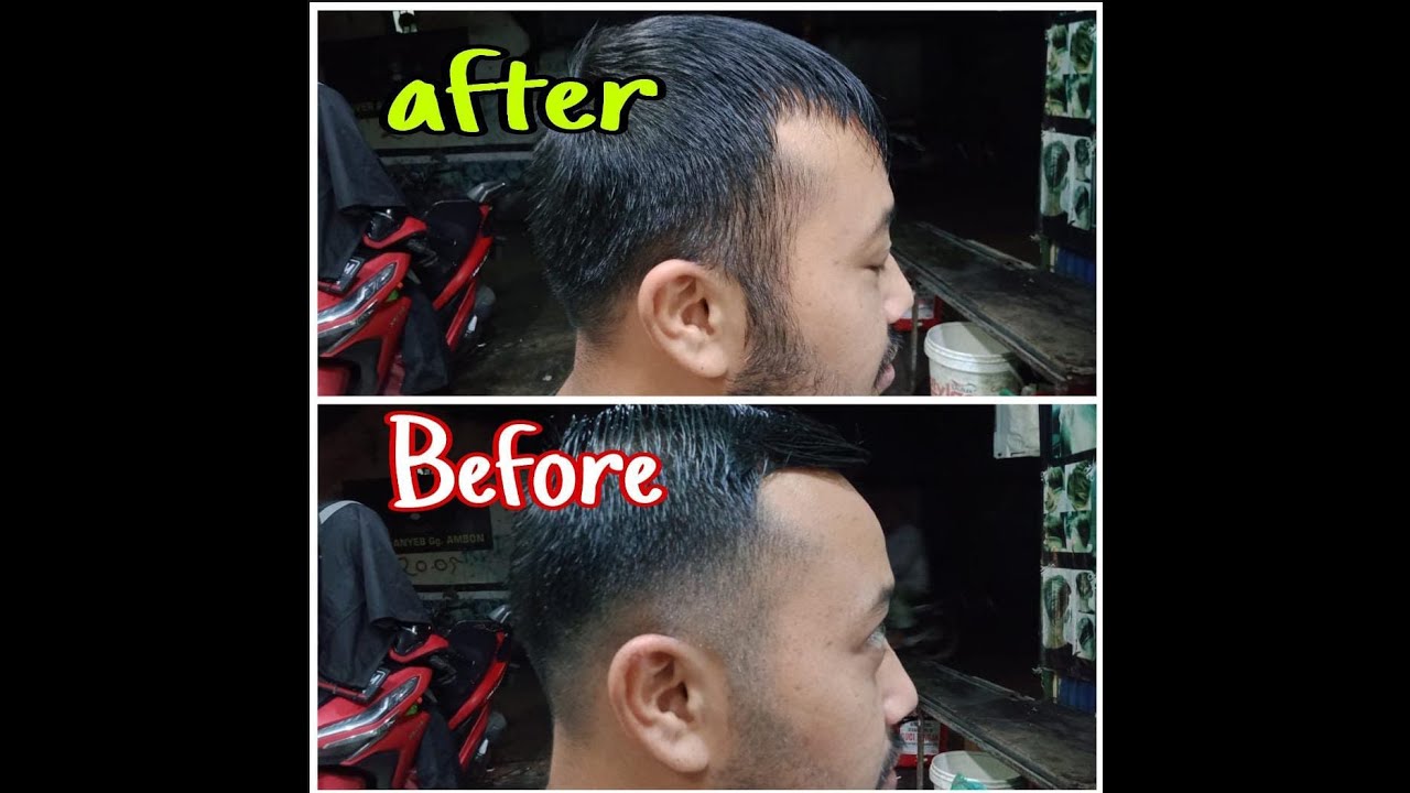 Potongan rambut tipis rapih ala ala tukang cukur biasa - YouTube