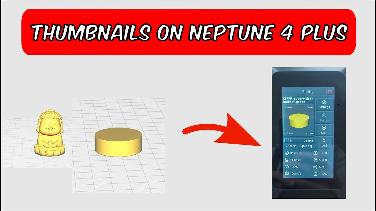Thumbnails on Neptune 4 Plus - YouTube