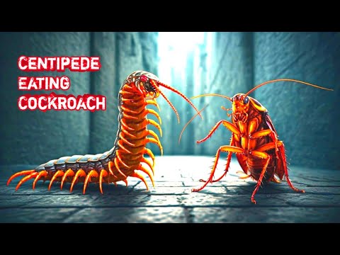 Cockroach vs Centipede : Ultimate showdown . insect fight - YouTube