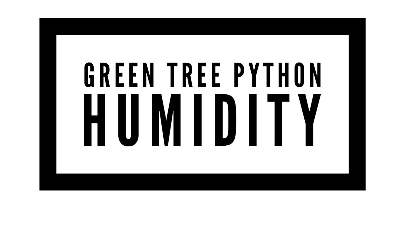 Green Tree Python Humidity - YouTube