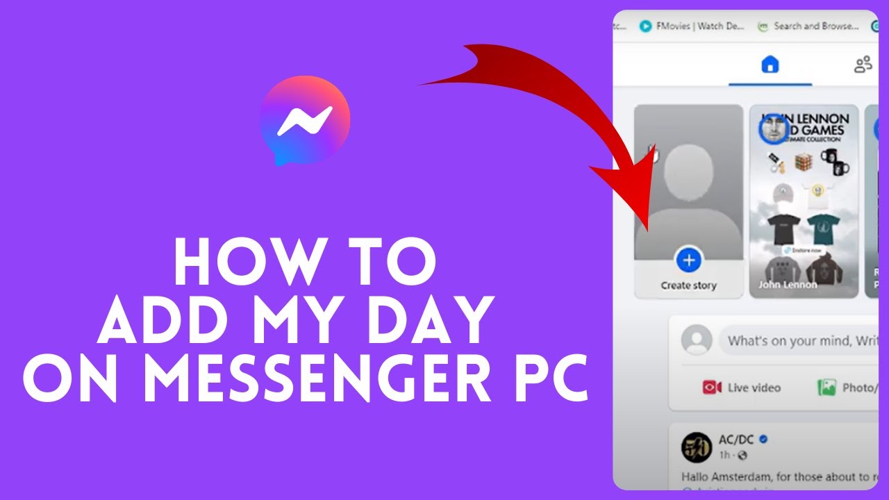 How to Add My Day on Messenger PC 2024? - YouTube