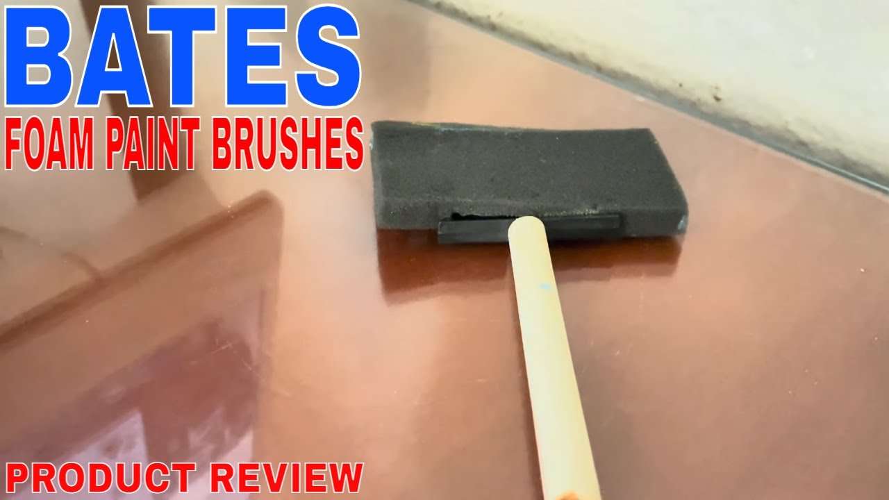 Bates- Foam Paint Brushes, 3 Inch, 12 pcs, Foam Brush, Sponge Brush ...