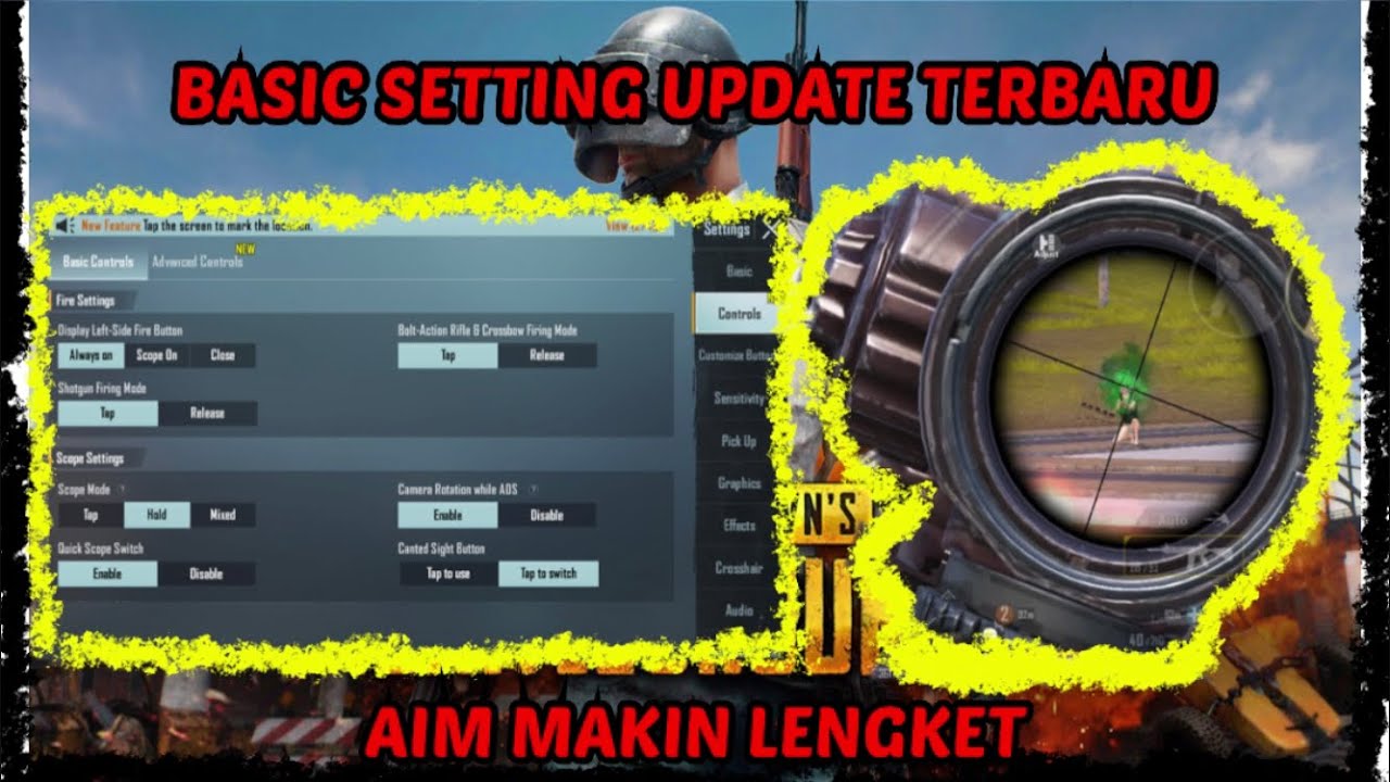BASIC SETTING PUBG MOBILE | SETTINGAN PUBG MOBILE TERBARU UNTUK PEMULA ...