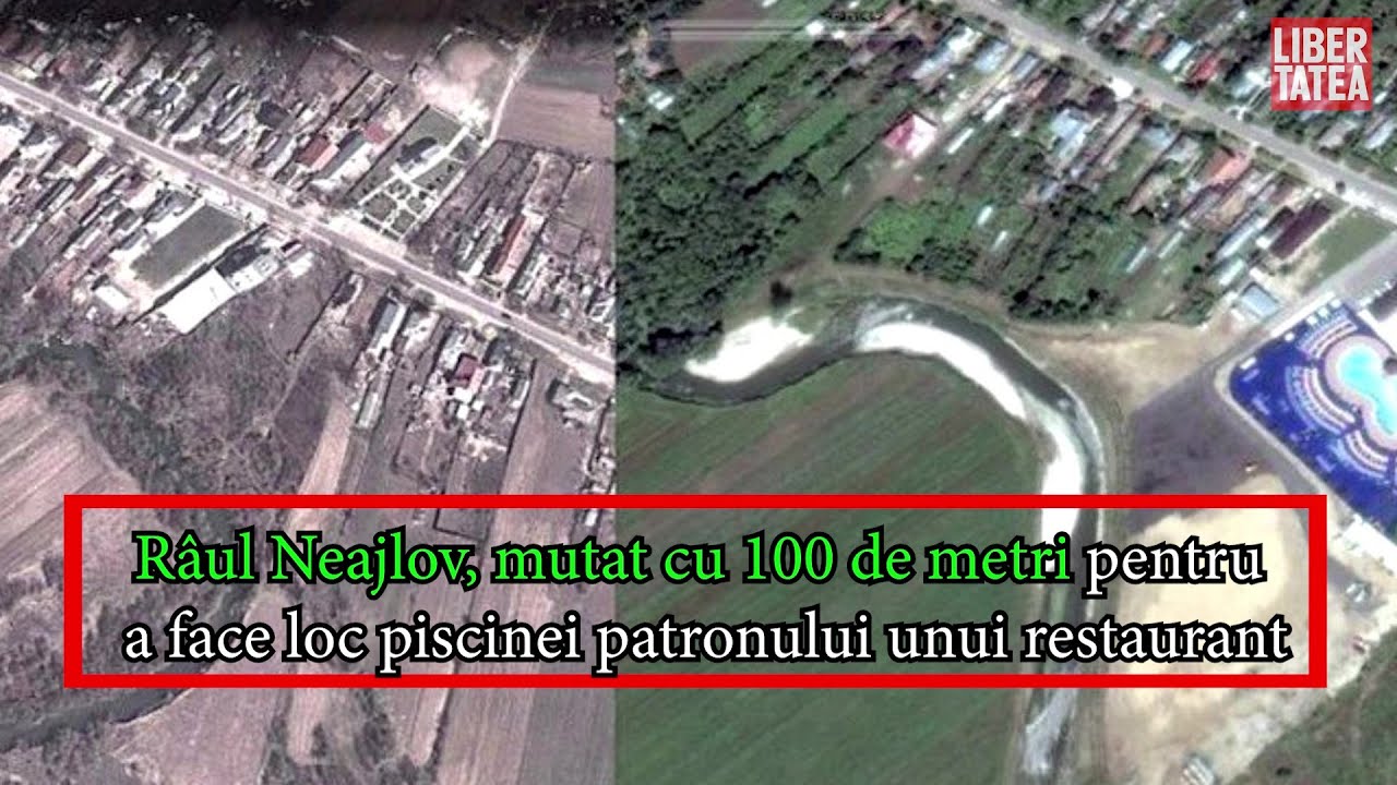 Râul Neajlov, mutat cu 100 de metri pentru a face loc piscinei ...