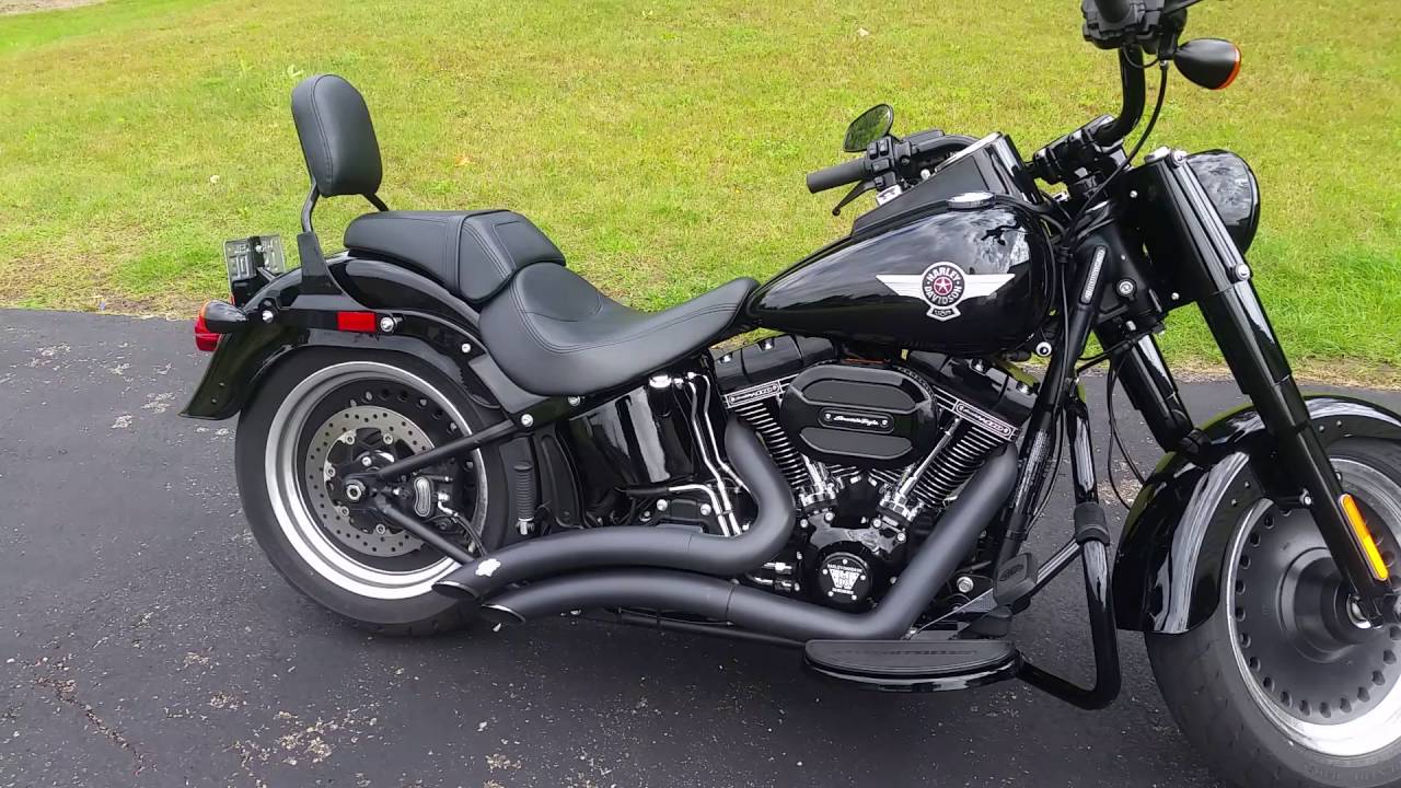 Fat Boy S 2016 V&H Big Radius sound clip - YouTube
