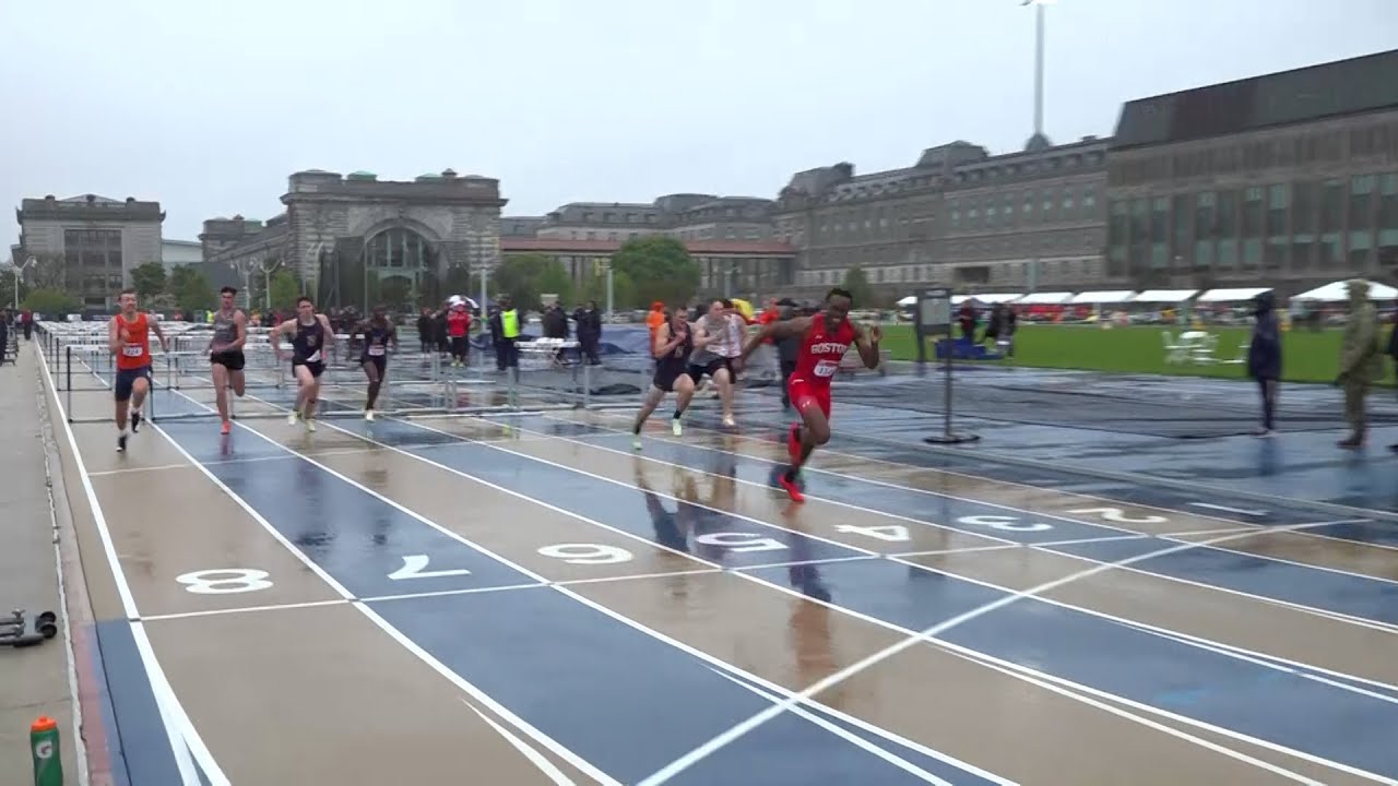Boston U's Uchenna Nwosu wins 110 hurdles - YouTube
