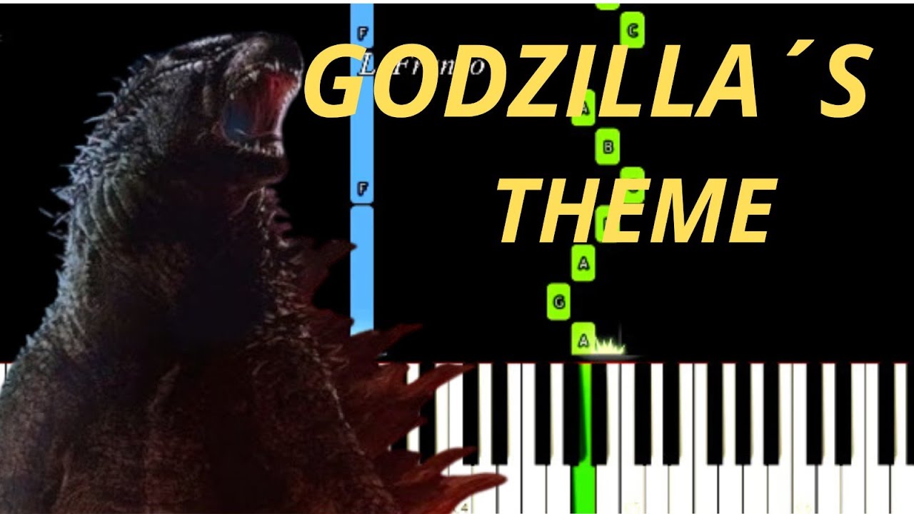 GODZILLA´S Main - KING OF THE MONSTERS easy piano - YouTube