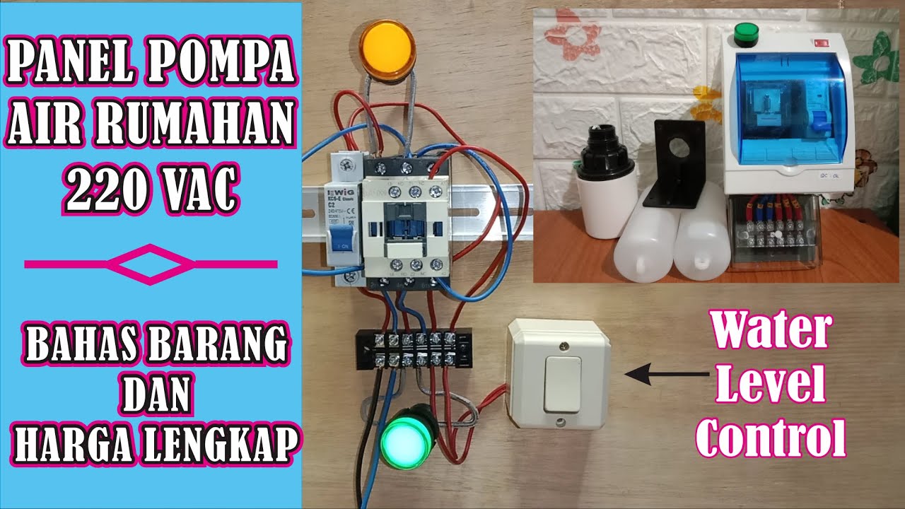 PANEL POMPA AIR SEDERHANA - YouTube