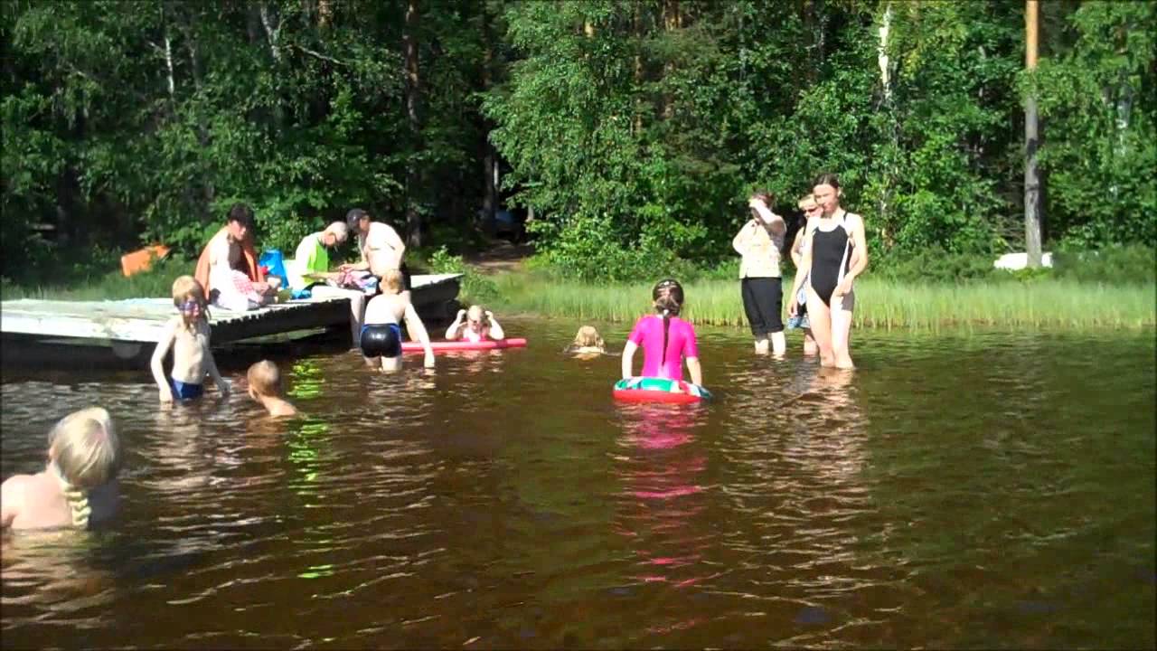Swimming in a Finnish Lake in Kimola, Jaala - YouTube