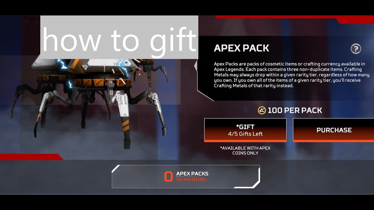 How to gift in apex legends season (16) - YouTube